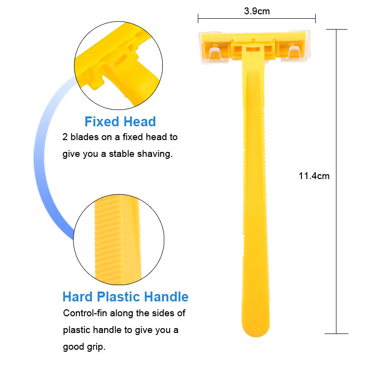 2 blade disposable razor