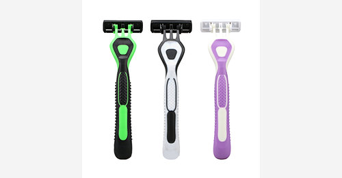 D337L Disposable Razor Pivoting Head Triple Blade Men's Shaving Razor