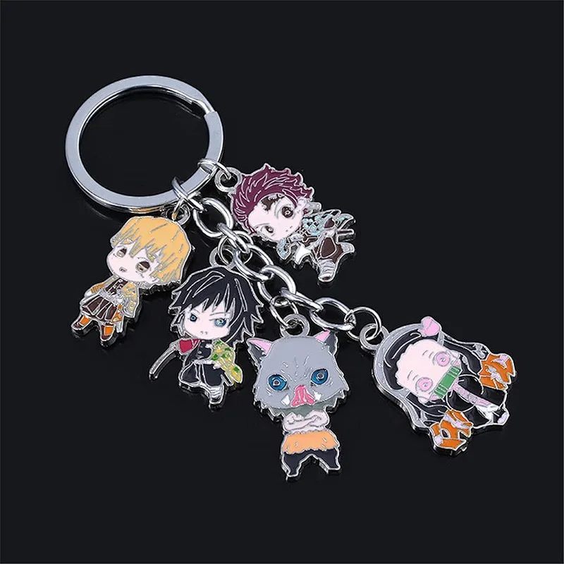 Custom Logo Demon Slayer Rengoku Nezuko Anime Hanafuda Chain Kimetsu No ...