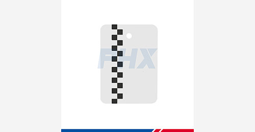 White Metal Spray Cards - PHX