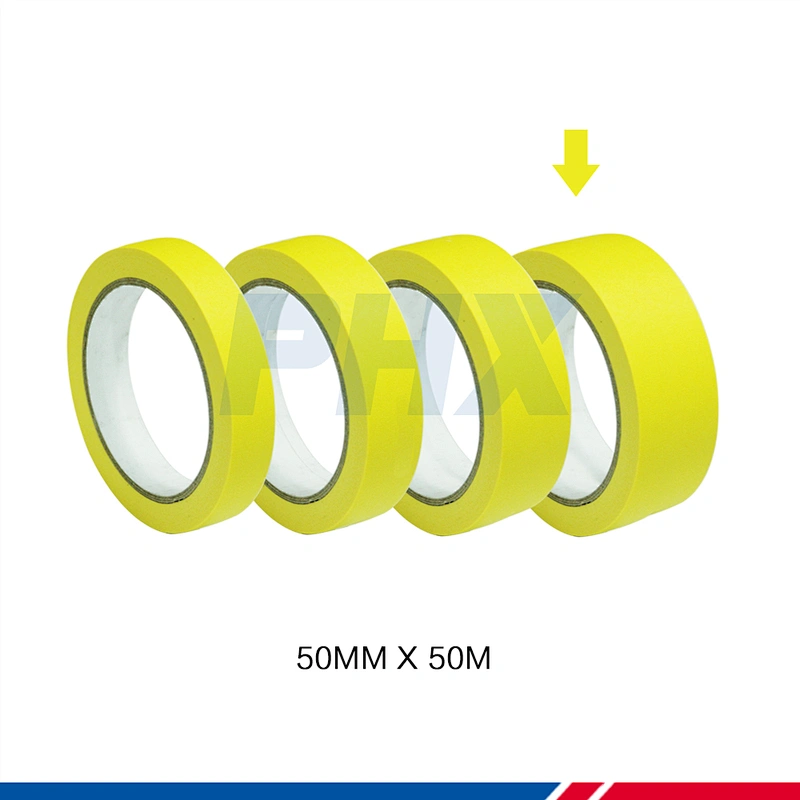 48mm x 50m Masking Tape Lemon Yellow - PHX