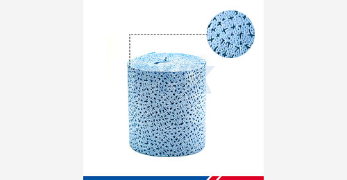 70GSM Crowsfoot Blue Meltblown Wipes - PHX