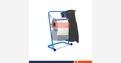 Mobile Floor Stand Roll Wiper Dispenser - PHX