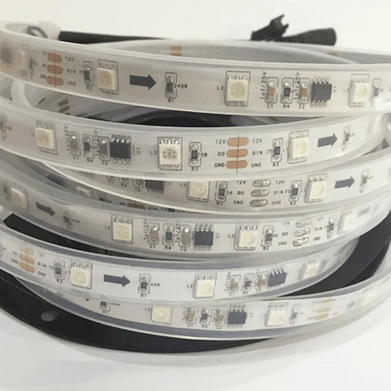 5050 smd flex waterproof rgb addressable led strip lights