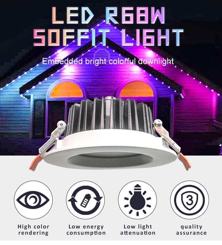 12v recessed led soffit light