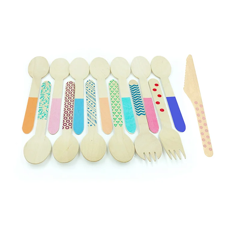 biodegradable cutlery made from natural birch