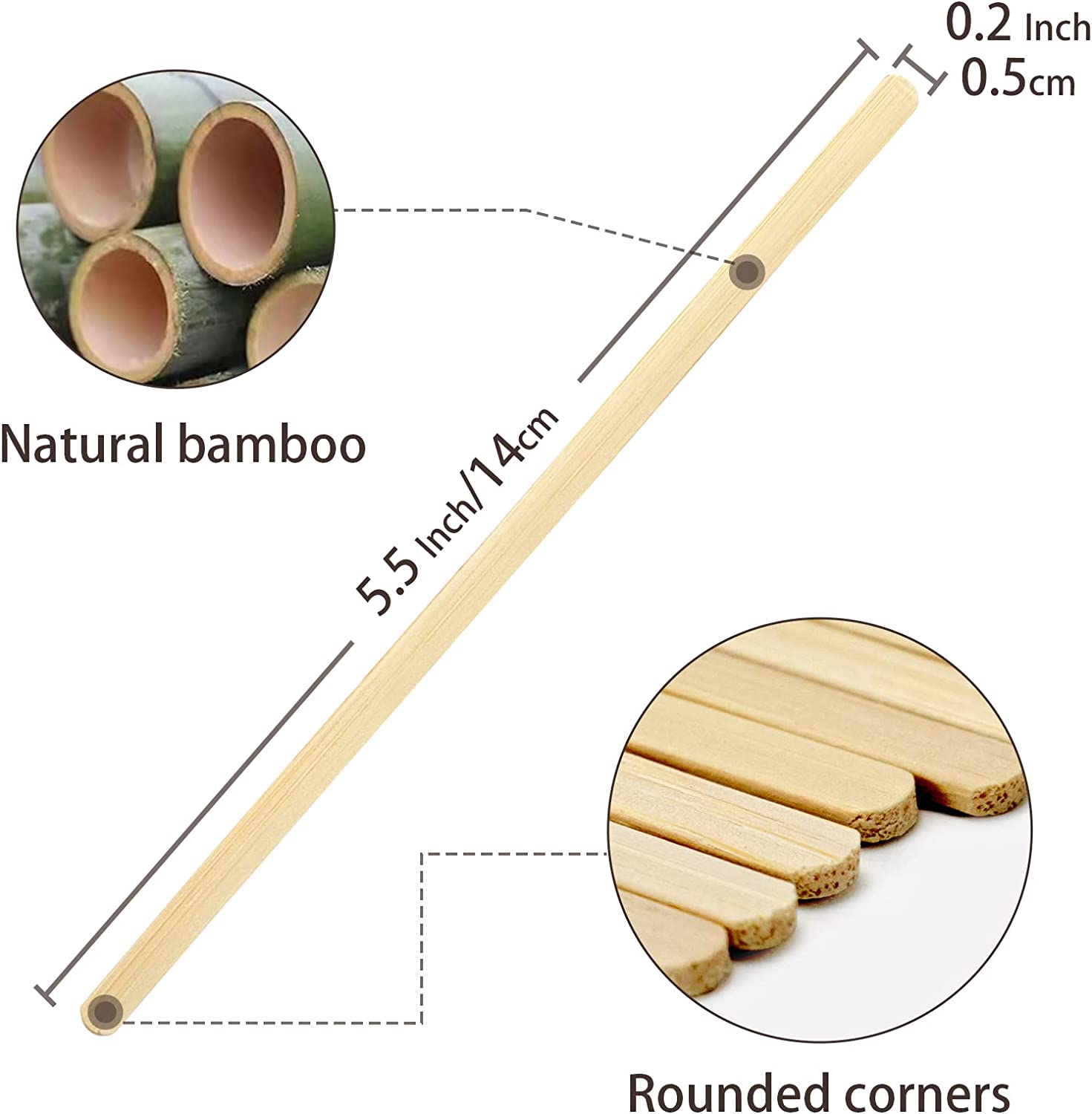 Wholesale Eco-Friendly Round Tip bamboo coffee stirrer
