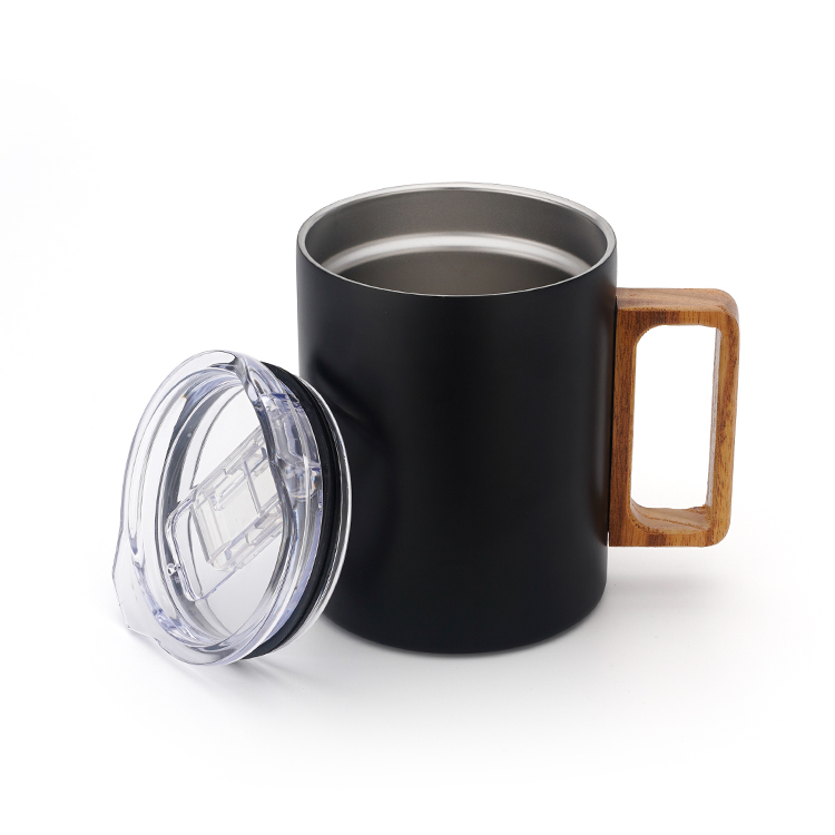 Wood Handle Office Coffee Mug | best insulated coffee mug for office use