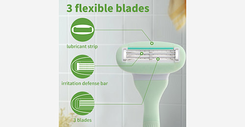 woman razor with irritation defense bar , - NINGBO HAWARD RAZOR CO,LTD