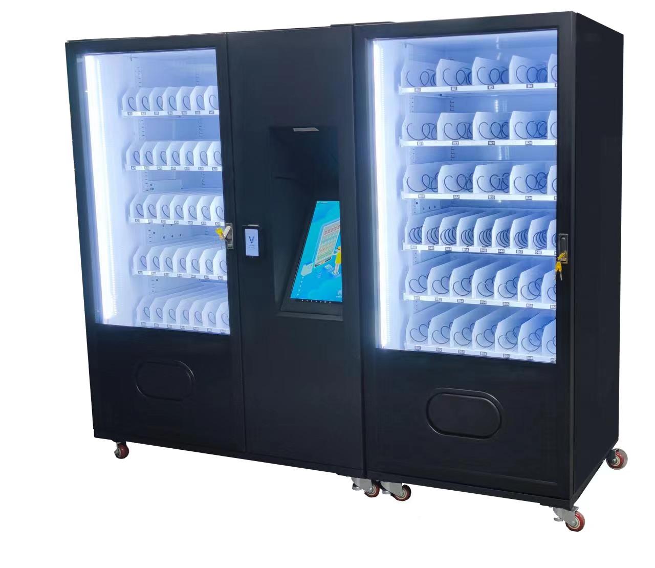 ADA-compliant vending machine for snacks and drinks