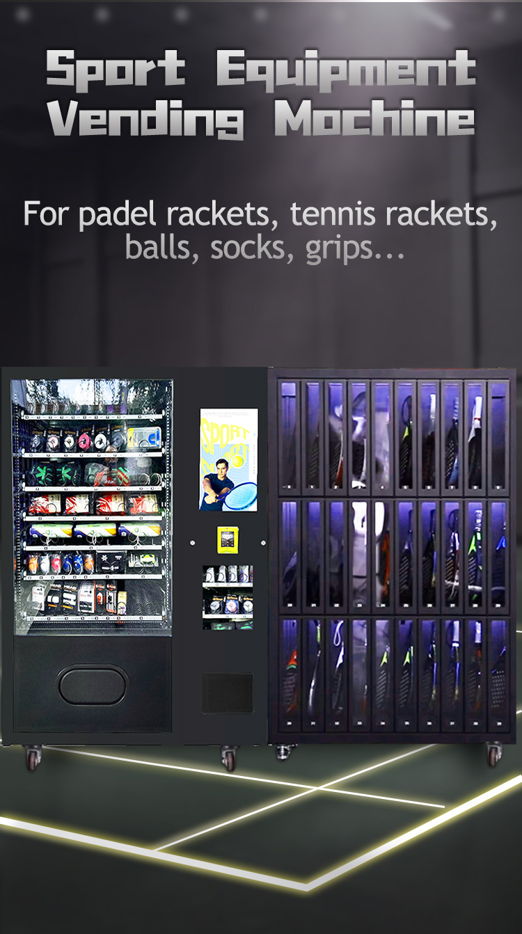 Combo Sport Vending Machine for Padel Rackets Tennis Balls