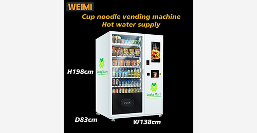 Cup Noodle Vending Machine with Built-in Water Dispenser