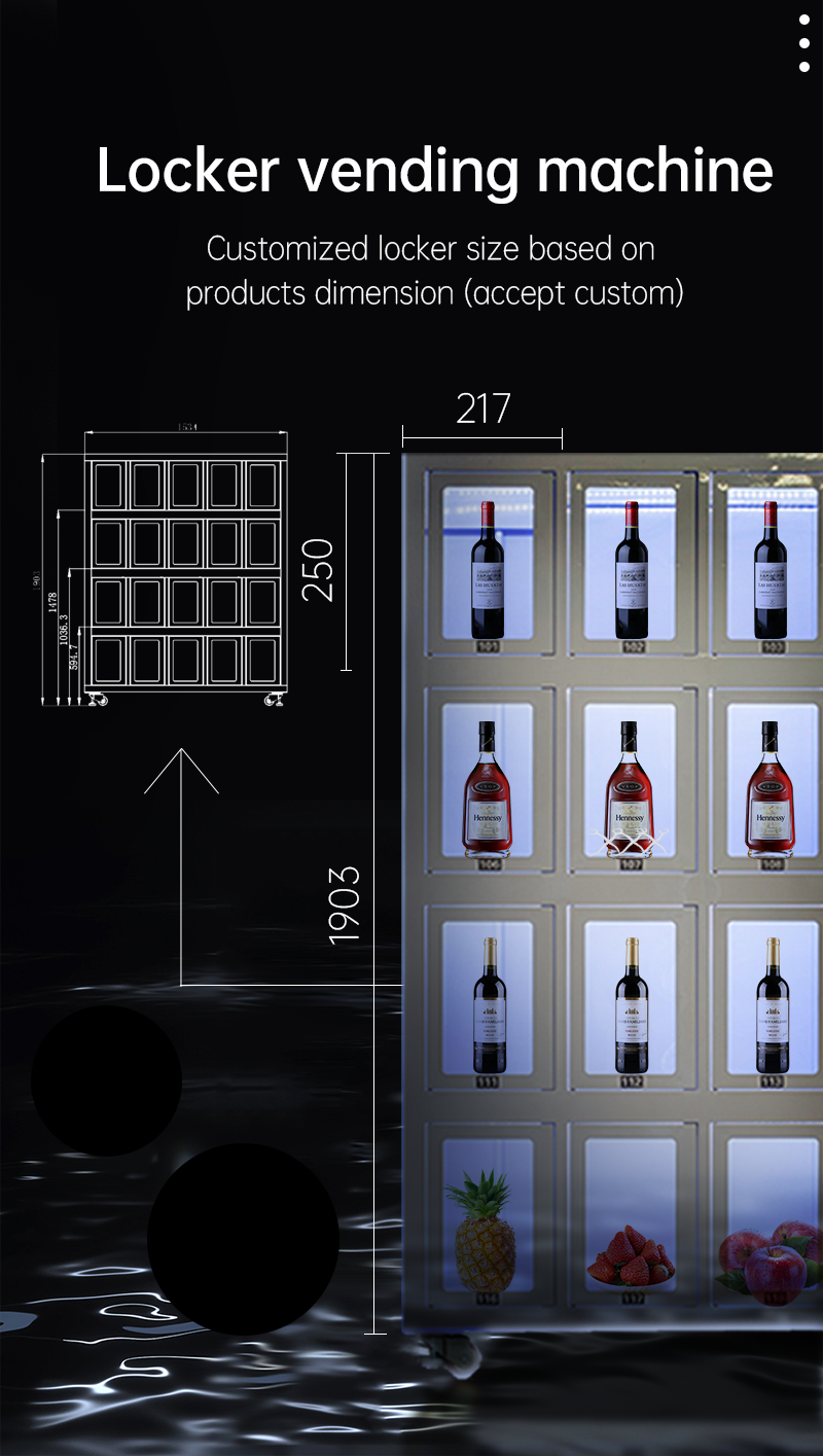 Snack, Drink, Fresh Fruit & Glass Bottled Vending Machine
