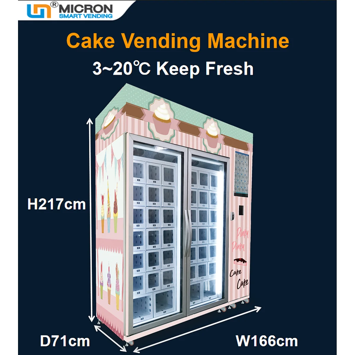 cake bread vending machine for sale refrigerator vending