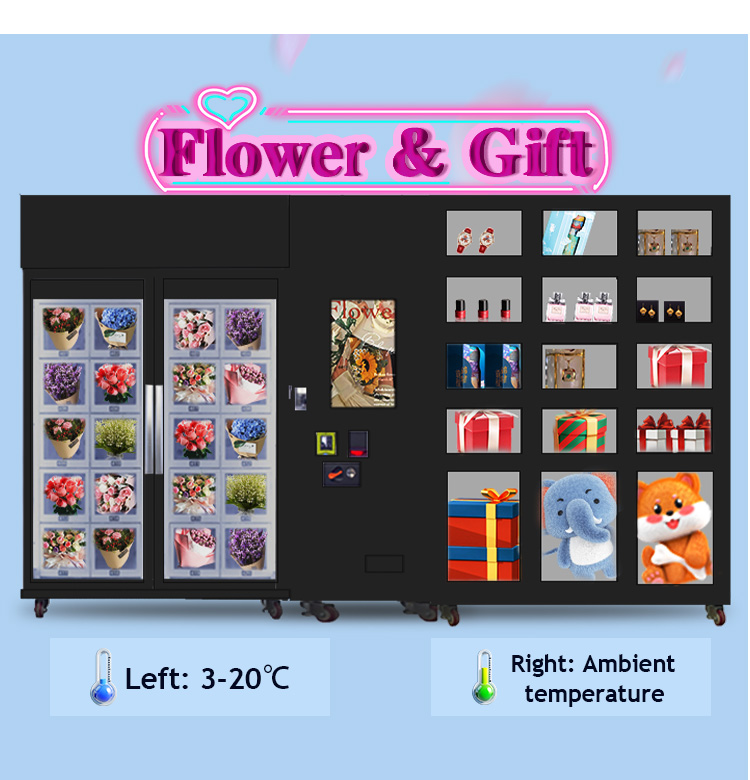 Flower Shop Fresh Bouquet Flower & Gift Vending Machine
