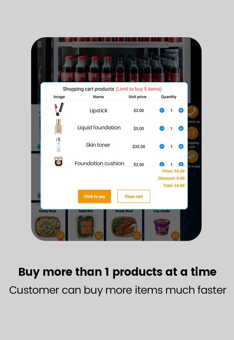 Cosmetic Beauty Vending Machine for Eyelash Skincare Makeup