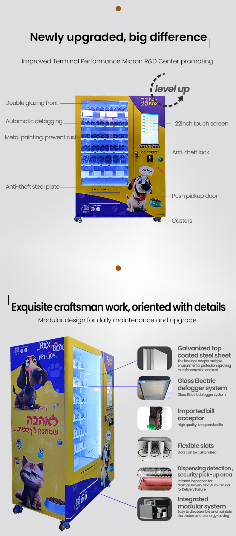 Pet Vending Machine for Dog Cat Food Snacks Wash
