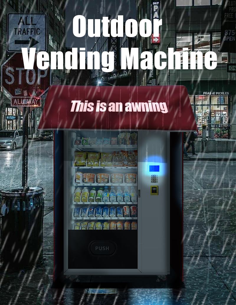 High-Security Outdoor Snack Drink Vending Machine