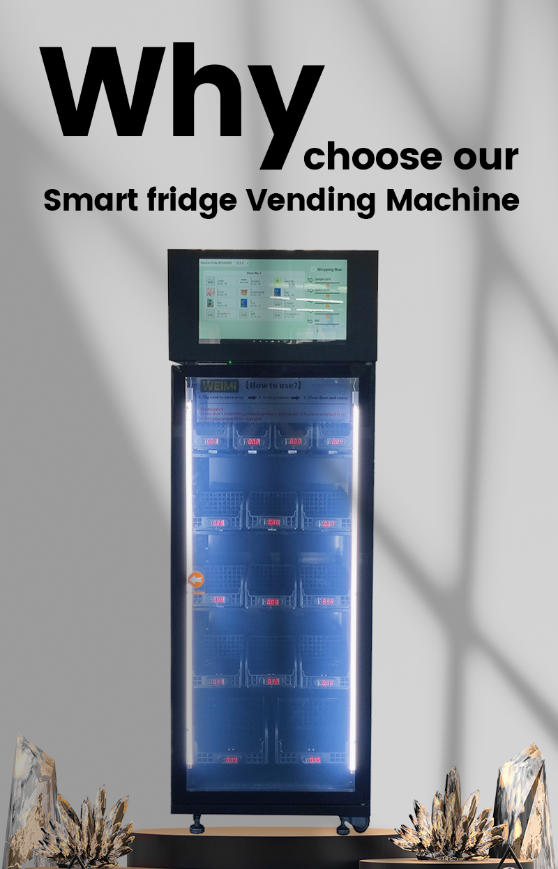 Office Smart Fridge Vending Machine for Food Snacks Drinks