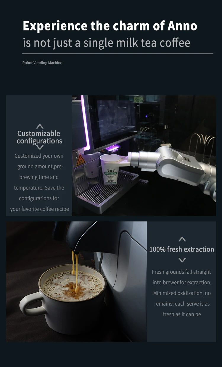 24/7 Automatic Coffee Robot Barista Coffee Vending Robot