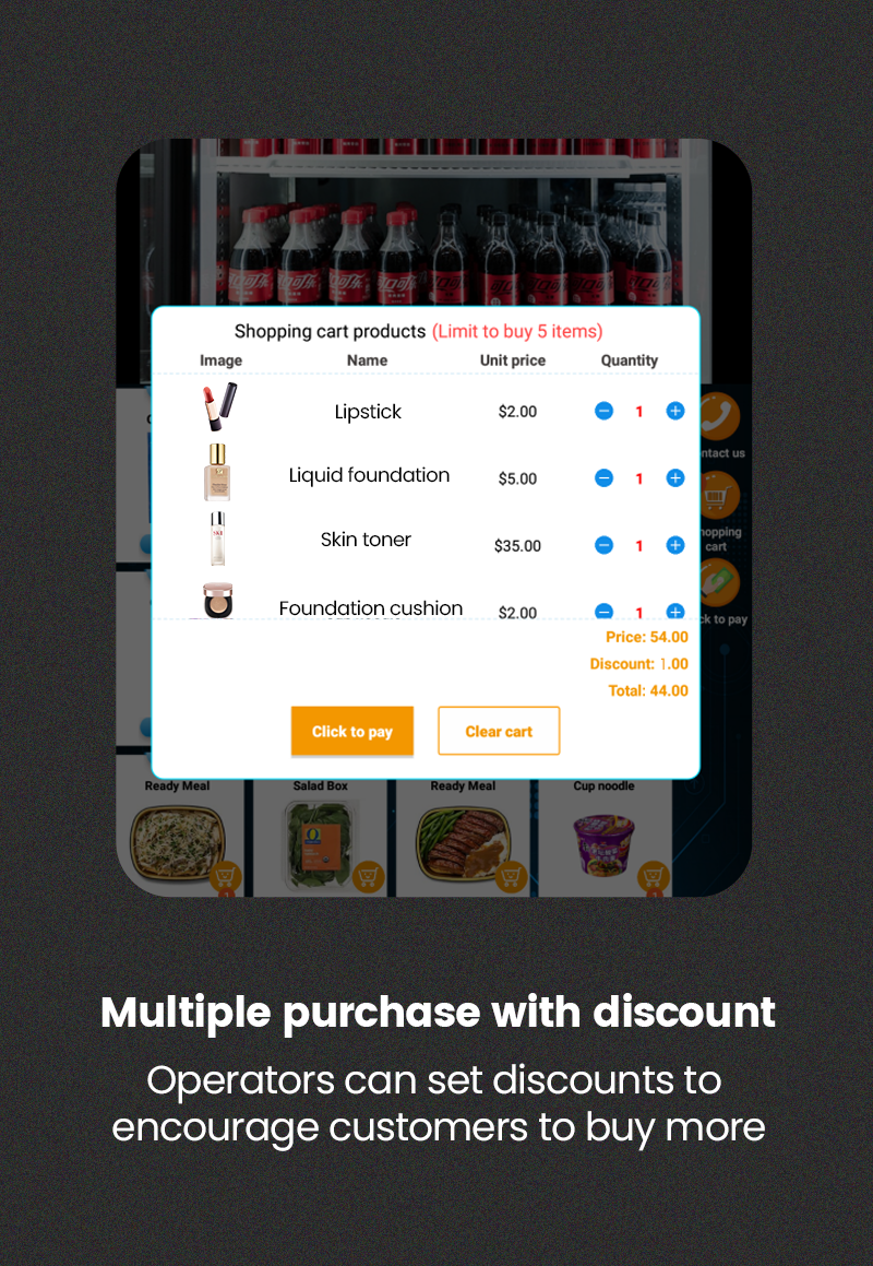 Cosmetic Beauty Vending Machine for Eyelash Skincare Makeup