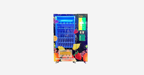 Fresh Salad Fruit Dessert Vending Machine with Pusher Slots