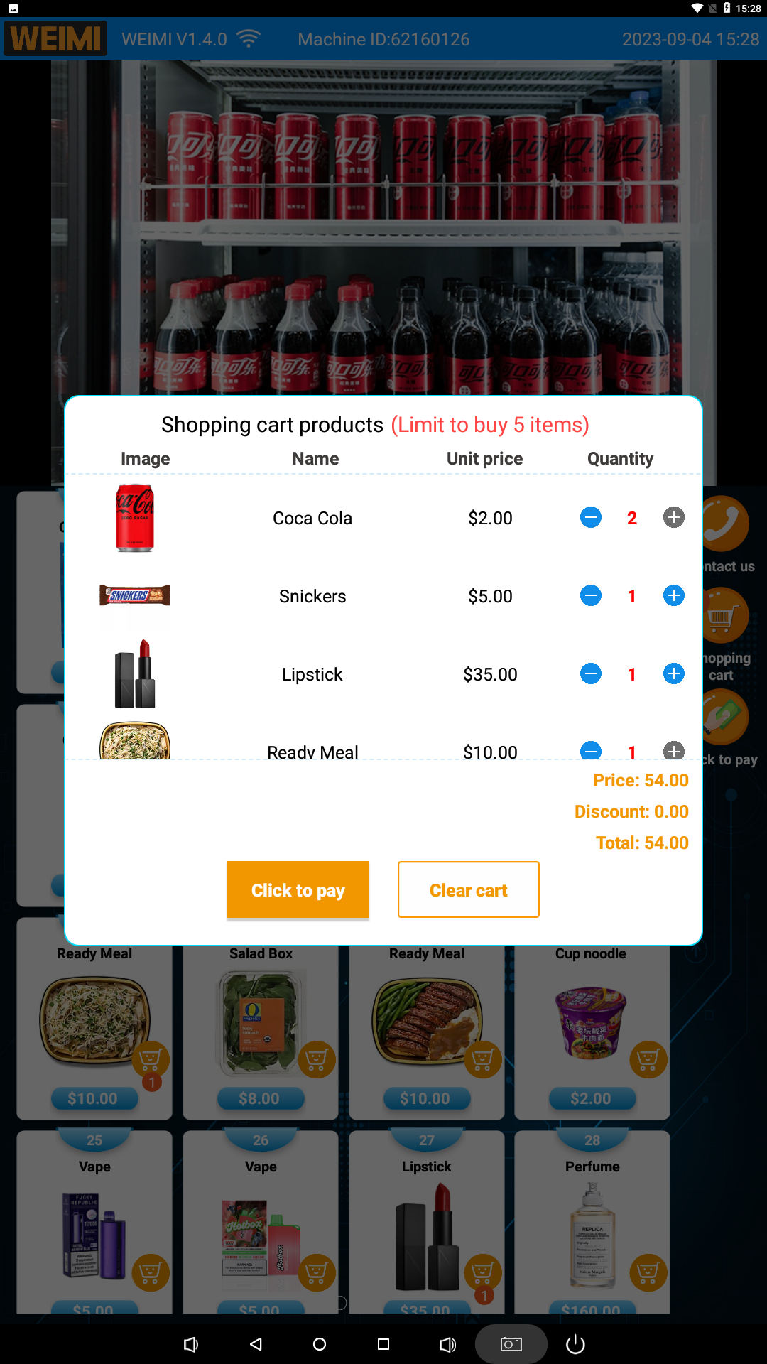 WEIMI Smart Vending at VendItalia - The Vending Expo