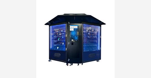 Outdoor Vending Machine with Shelter for Snacks Drinks