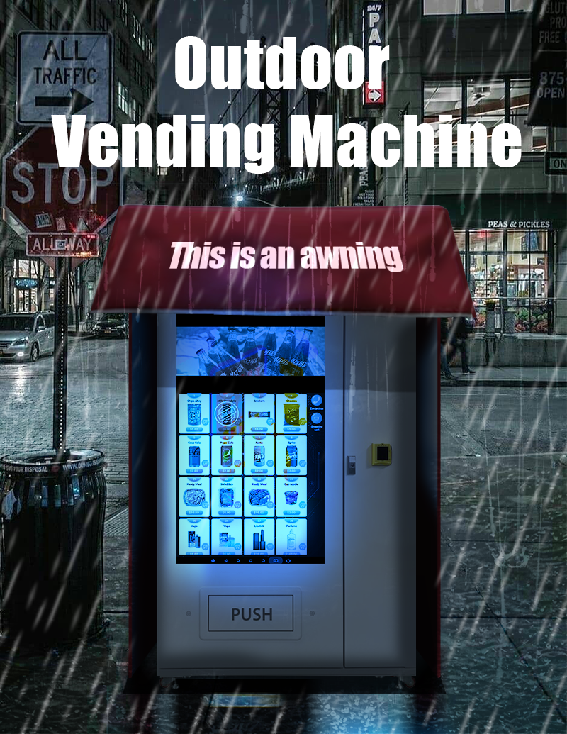 Outdoor Fully Touchscreen Smart Vending Machine