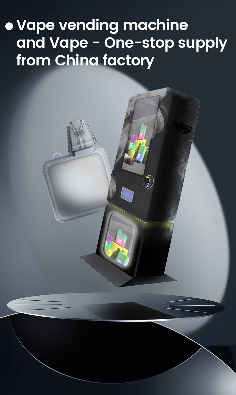 Standing/hanging e-cigarette vape vending machine