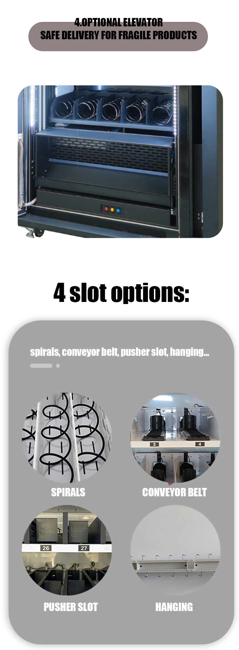 55-inch touchscreen smart vending machine with telemetry