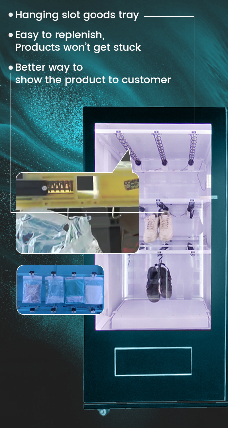 T-shirts Clothing Vending Machine Big Digital Touchscreen