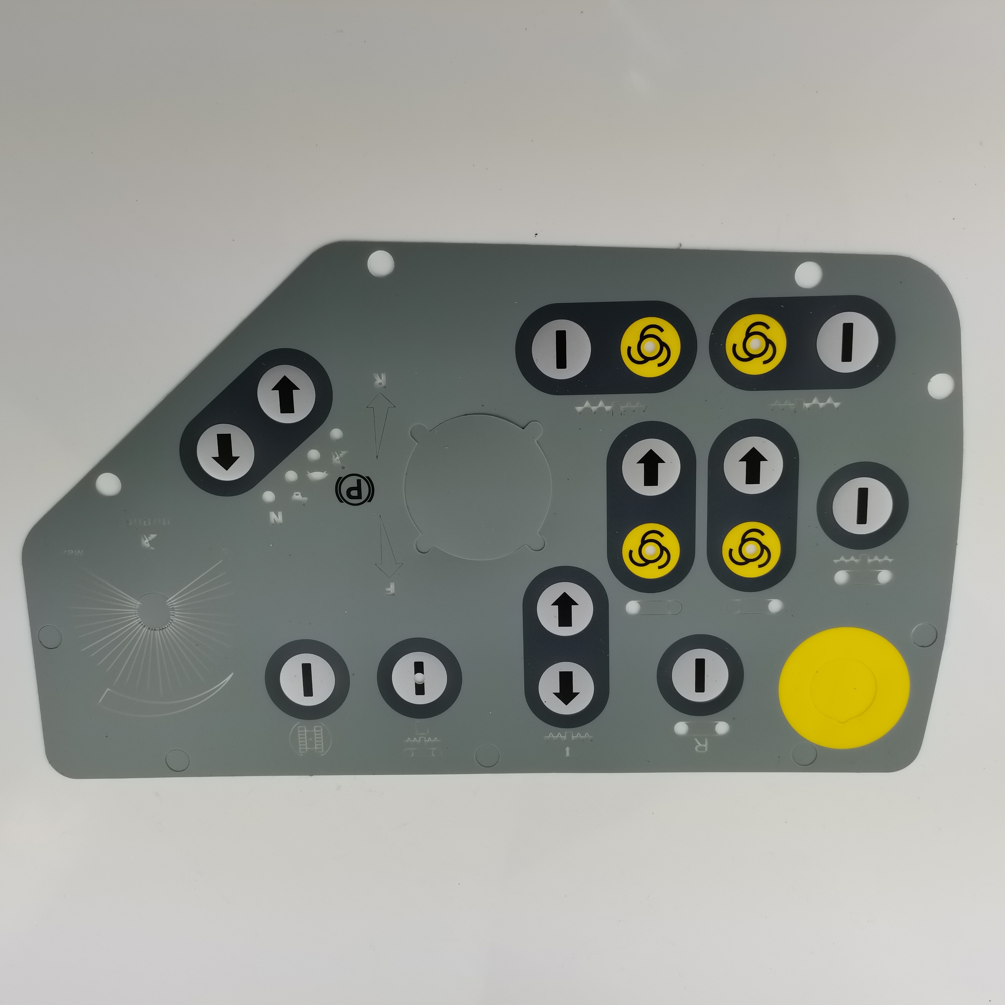 Vogele control panel sticker