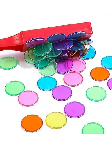 plastic transparent color counting chips|leemoland.com