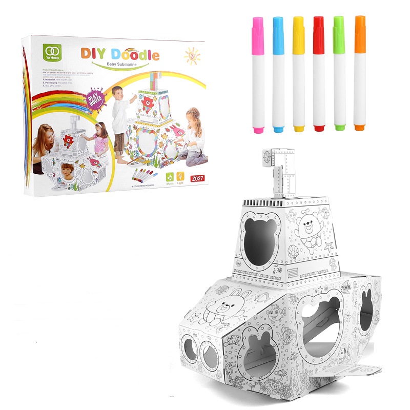 Indoor 3D diy doodle house with music|leemoland.com