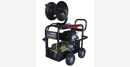 drain machine for sewer line cleanout