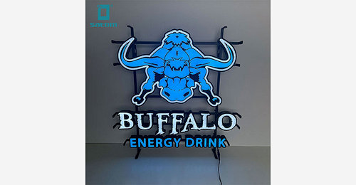 Custom buffalo energy drink light up neon sign - Neon Liquor Signs ...