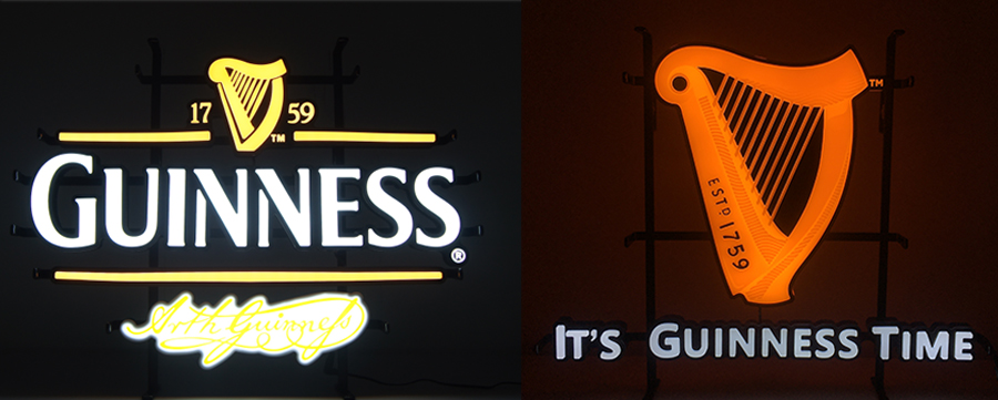 Bar Club Shopping Mall Beer Neon Sign Manufacturer For Guinness