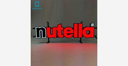 Nutella Food Neon Sign - Red Black Are All Neon Manufacturing