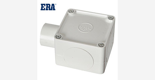 SQUARE JUNCTION BOX WITH 1WAY , PVC-U , ERA - 公元管道（浙江）有限公司