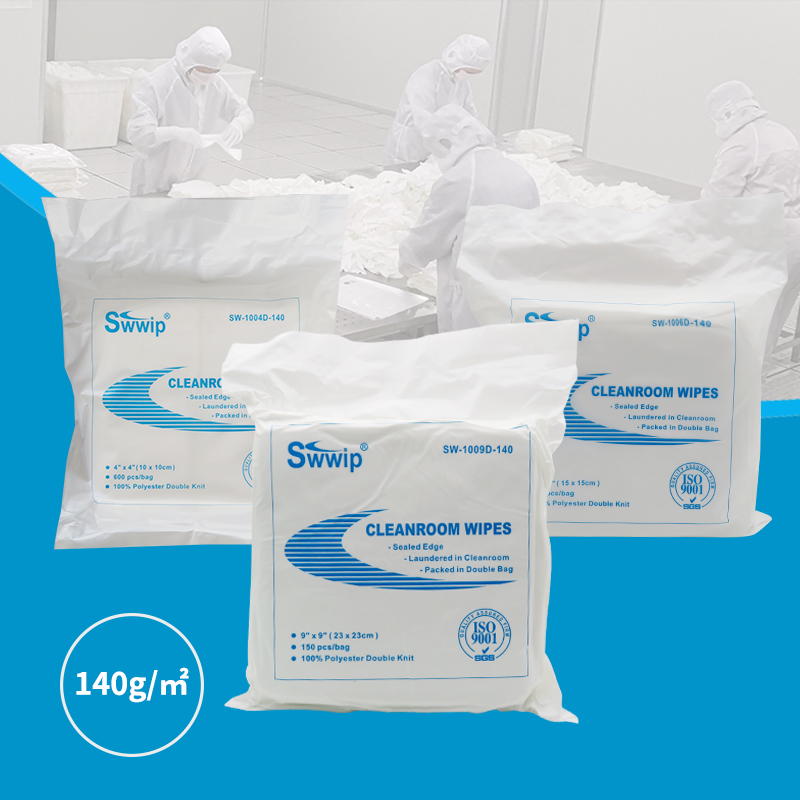 Class 100 polyester cleanroom wipes | 140gsm wiper - Swwip