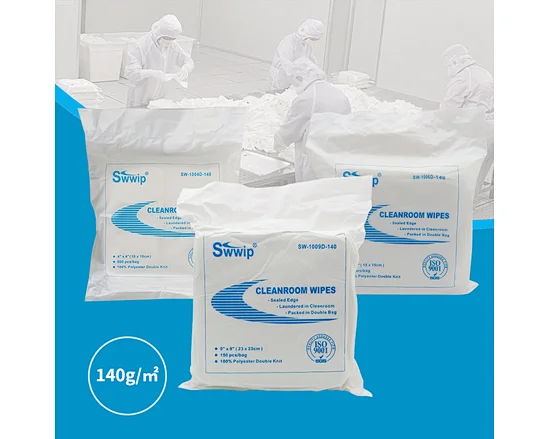 Class 100 polyester cleanroom wipes | 140gsm wiper - Swwip