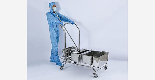 cleanroom mop bucket system | cleanroom mopping system
