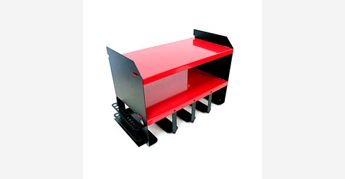 DIY garage power tool storage rack