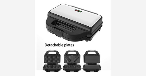 detachable electric sandwich maker with two pilot lights