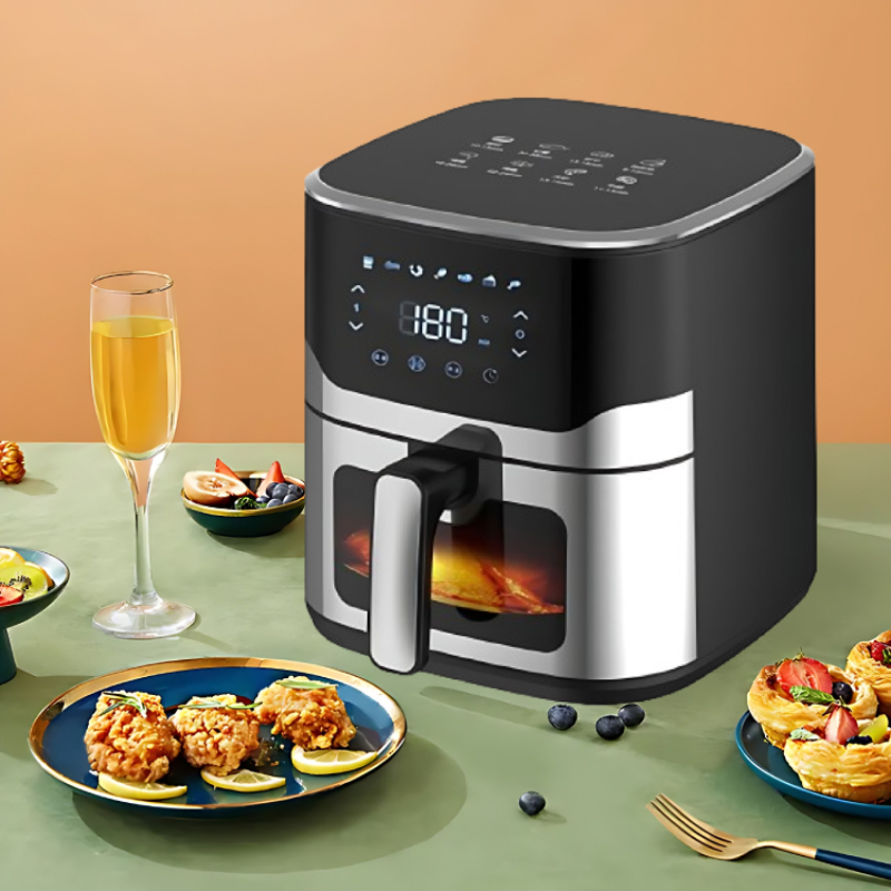 5L Basket 1350W Digital Touch Screen Single Pot air fryer