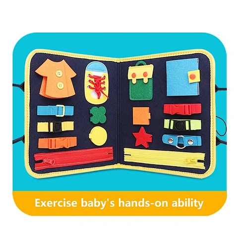 baby busy board montessori dressing boards early childhood educational ...