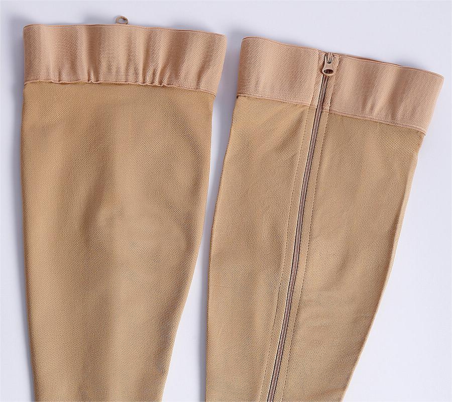 Closed Toe Zip Up Compression Stockings 丨Rongrong