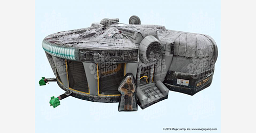 Star Wars MILLENNIUM FALCON inflatable Experience , Millennium Falcon ...