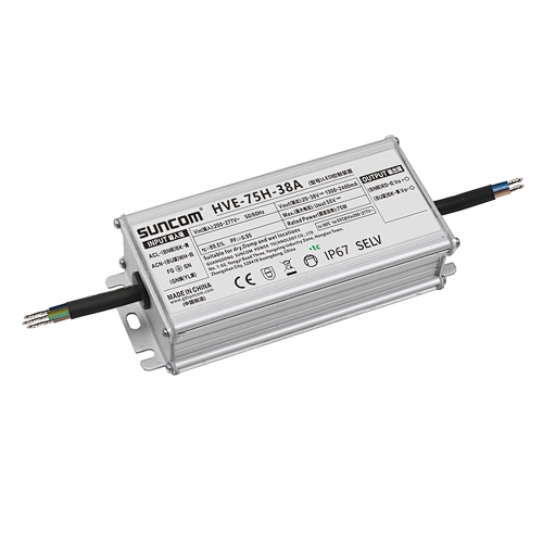 HVE 75H Street Light LED Drivers Input voltage 200-277V -SUNCOM